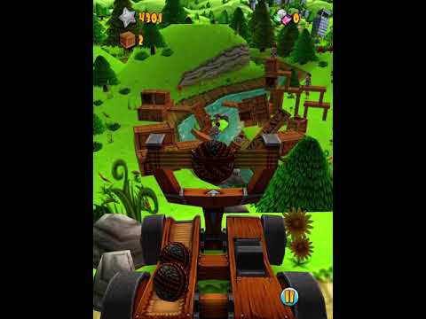 Catapult King level 7 Gold Crown, Points, Enemies