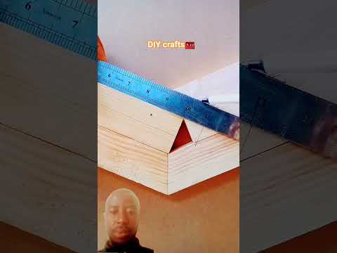 Perfect Miter Joint with Basic Tools – No Clamps Needed#diy #shortsfeed #wood