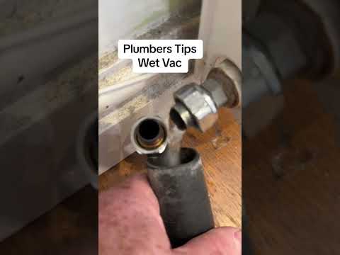 Plumbers shows how to drain a radiator Plumbing and heating #radiator