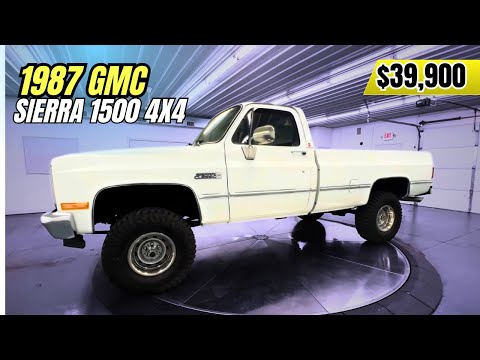 1987 GMC Sierra 1500 4x4 | Fully Restored Classic Truck with Ice-Cold A/C | $39,900 Beauty!