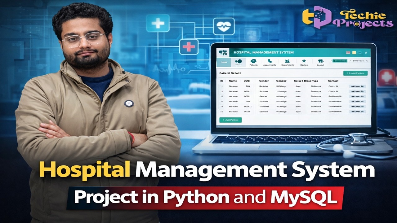 Hospital Management System Project in Python and MySQL | Tkinter Python Project with MySQL