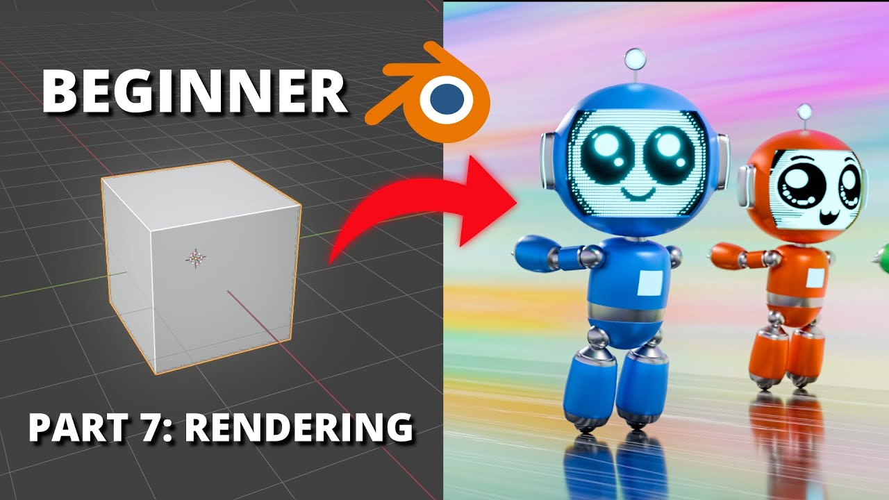 Blender Tutorial For Complete Beginners Part 7 - Rendering (FINAL)