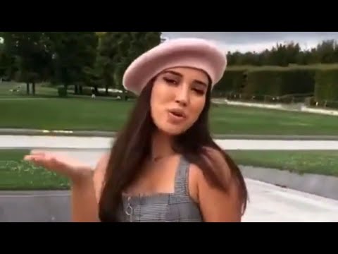Stan Twitter: Girl in pink beret saying simple French phrases and then walking away