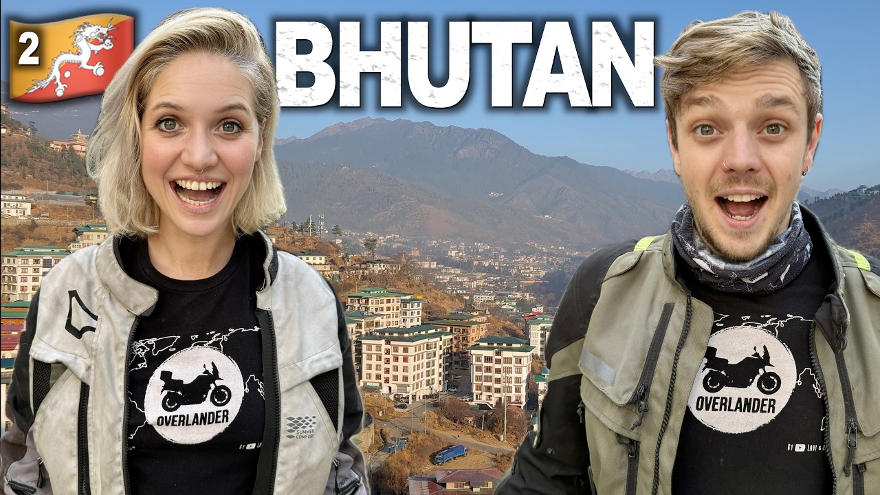 Bhutan’s Capital Feels UNREAL 🇧🇹 Riding into Thimphu
