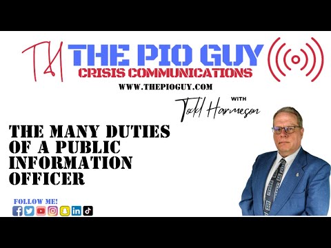 The Many Duties of a Public Information Officer