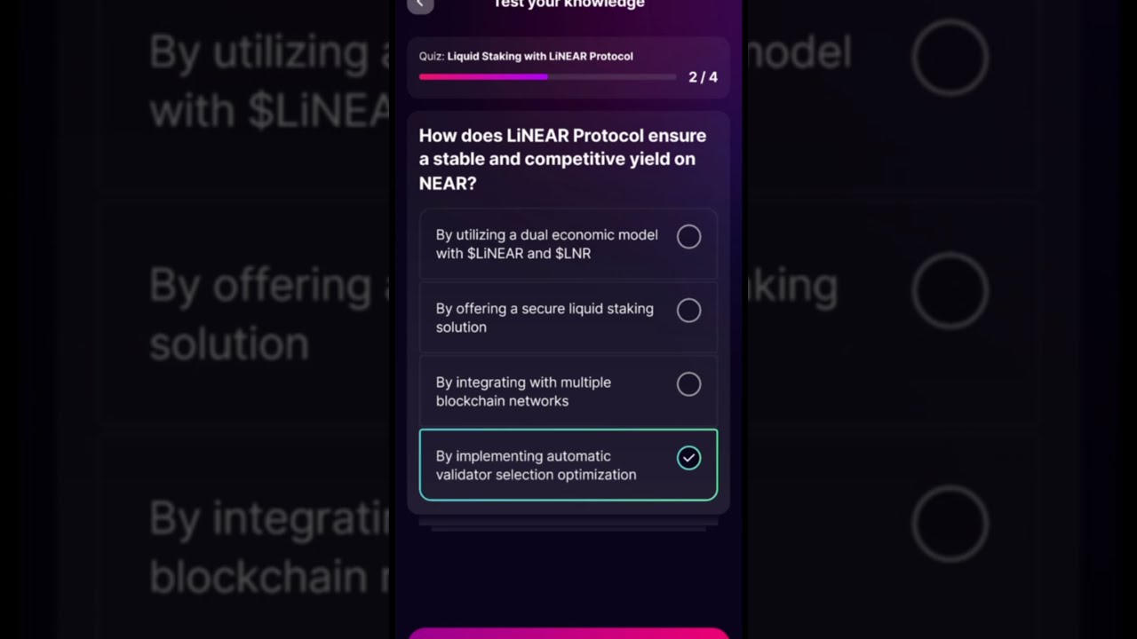 Sweat Linear Protocol Quiz Answers #sweatwallet