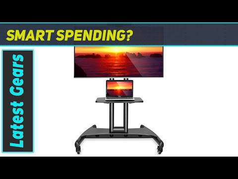 Rolling TV Cart Mobile TV Stand for 40-65 inch TVs - Best Universal Mount with Wheels