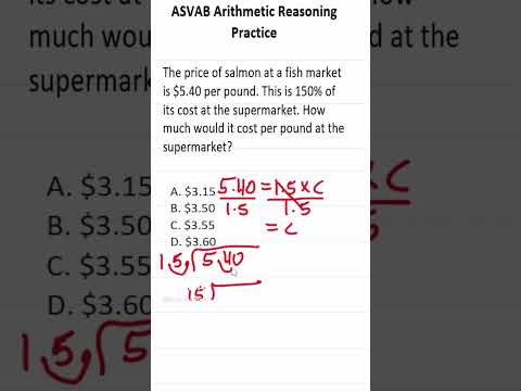 ASVAB/PiCAT Arithmetic Reasoning Practice Test Q: Translating A Word Problem into an Equation