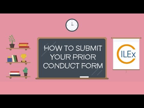 How to submit your prior conduct form