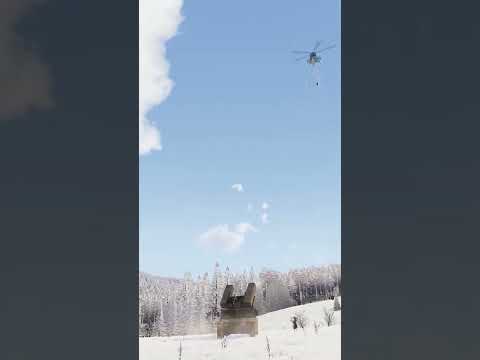 Russian Mi-8 Shot down!!! by M1097 AN/TWQ-1 Avenger Air Defense System Simulation. #shorts
