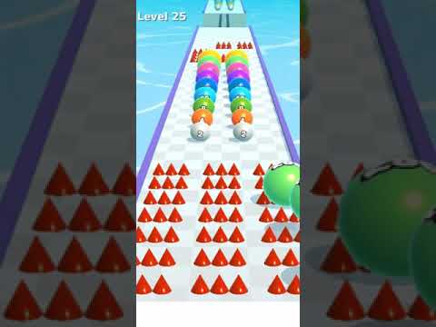 Ball Run 2048 - Level 25 Gameplay