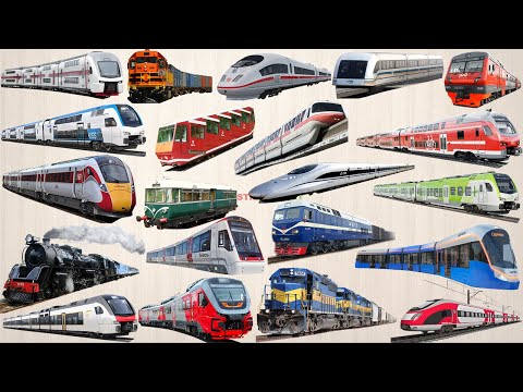 Train Name, Railway Vehicles, Trains and Subways | Types of railway Vehicles - Education video