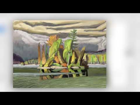 Little Island by AJ Casson Digital Painting Timelapse