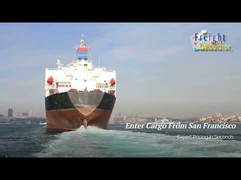 International Shipping From San Francisco with Freight-Calculator.Com Instant Ocean Container Rates.