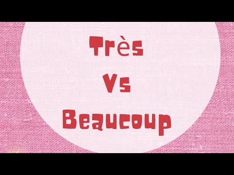 Très Vs Beaucoup: French Grammar 👀