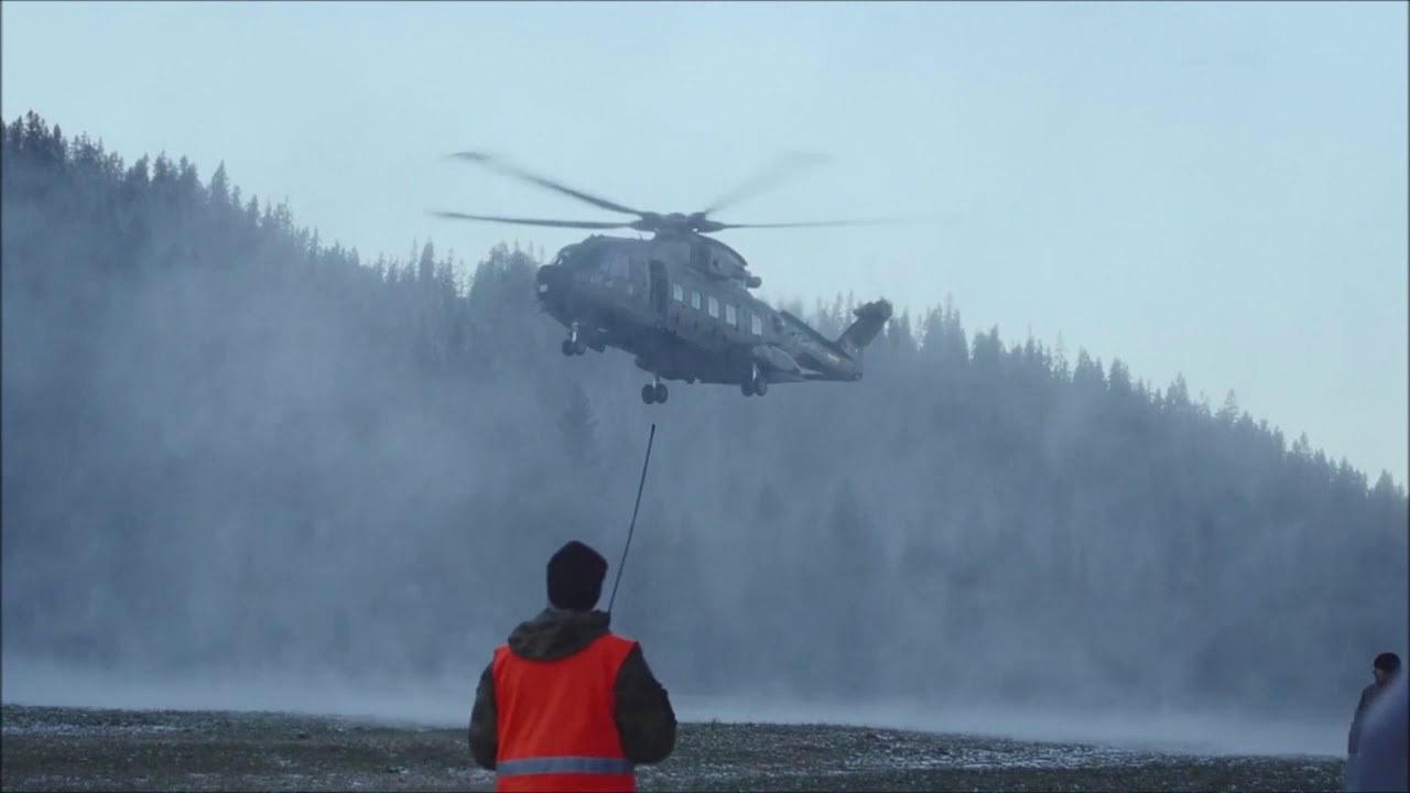 Danish AW101 Merlin in Norway during Trident Juncture 2018