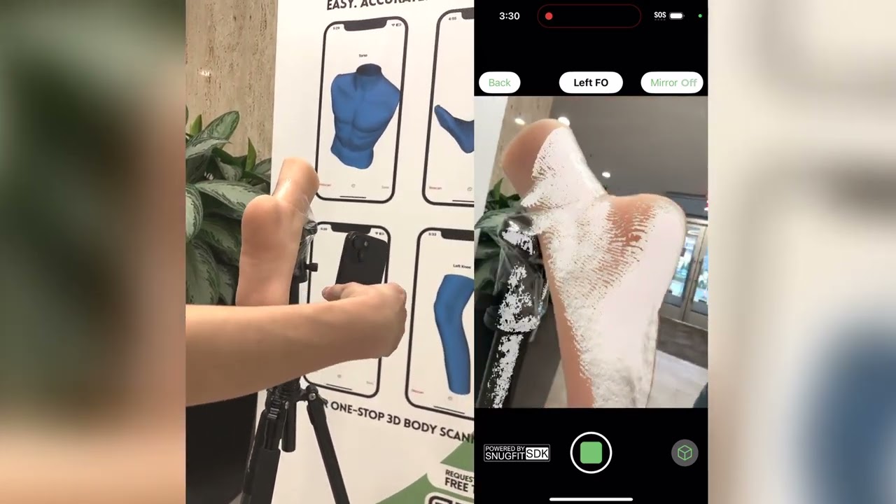 3D Scanning with SnugFit O&P 3D Scanner app