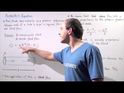 AK LECTURES - Poiseuille's Equation and Blood Flow