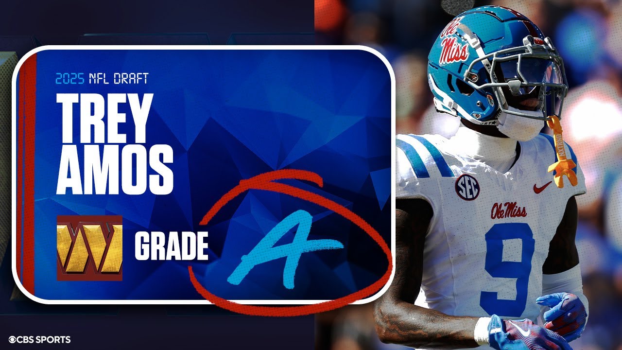 2025 NFL Draft Grades: Commanders receive 'A' for selecting CB Trey Amos at No. 61 overall