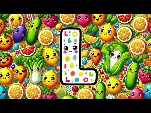 Learn Letter "L" With Fruits And Vegetables Nursery Rhymes