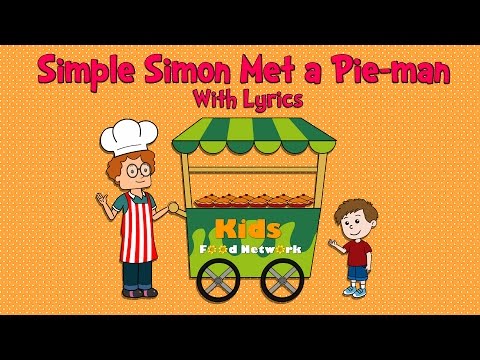 Simple Simon met a Pie man With Lyrics | Nursery Rhymes | Animated Songs for Children