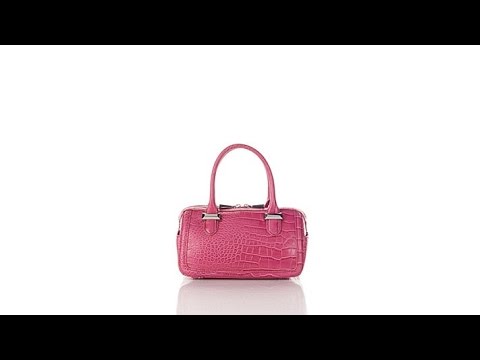 Snob Essentials CrocoEmbossed Mini Satchel