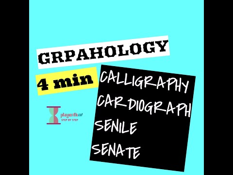 LEARN VOCAB WITH ROOT WORDS | GRAPHOLOGY|CALLIGRAPHY|SENILE|SENATE