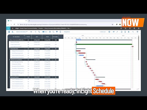 Ditch excel, start planning your construction projects in minutes with InEight schedule now