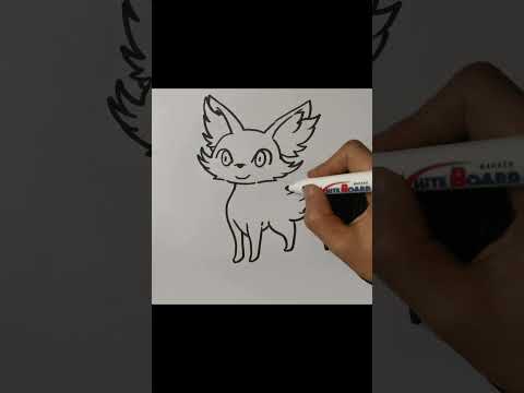 Drawing Pokemon Fennekin #shorts