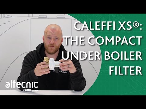 Introducing the CALEFFI XS®: The NEW Compact Under Boiler Magnetic Filter
