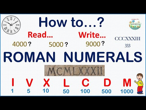 The easiest and most comprehensive guide on how to read and write Roman numerals.
