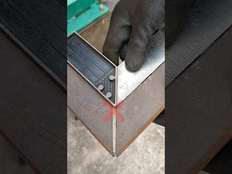 Many welders don't know how to make 90 degree joints on angle iron
