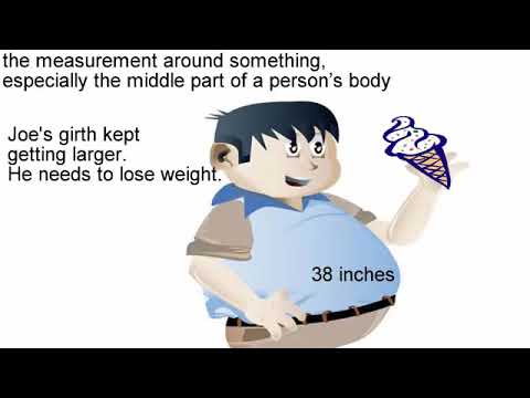 girth meaning | Vocabulary for Kids | Children's Dictionary  | Learn English Vocabulary