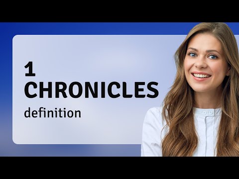 1 chronicles • definition of 1 CHRONICLES