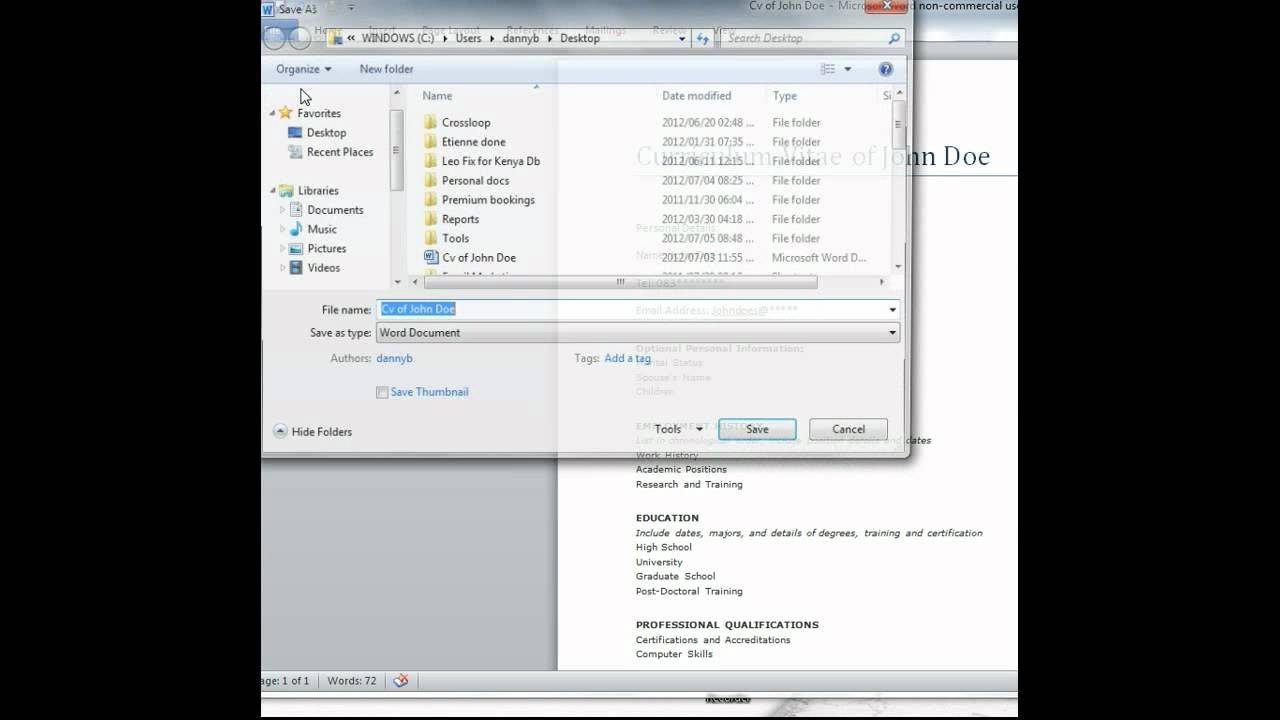 How To Convert your Cv to PDF