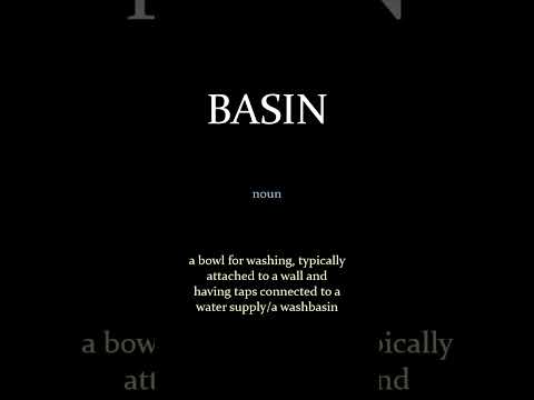 Basin # How to pronounce and meaning of the word #learnenglish #vocab #vocabulary #english learn