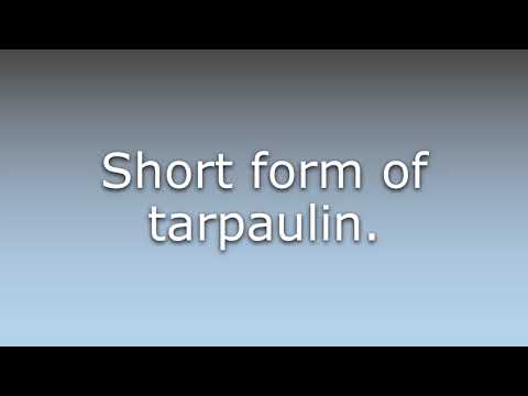 What does Tarp mean?