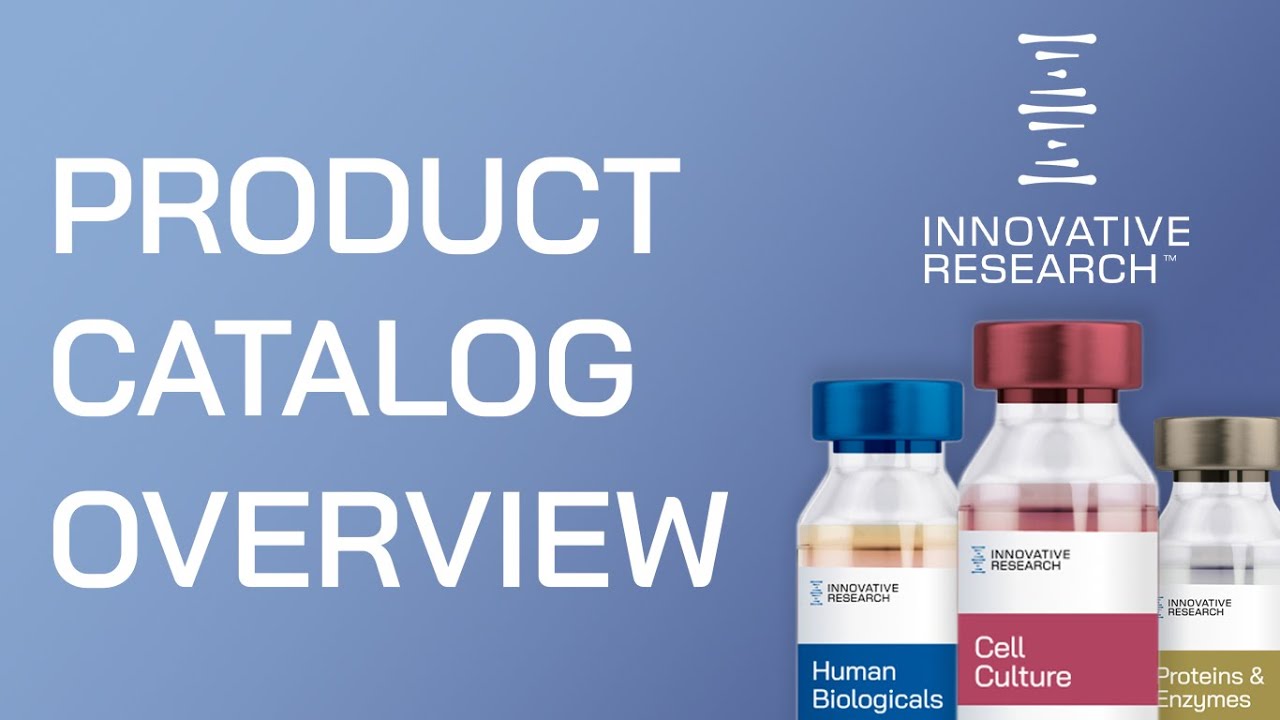 Product Catalog Overview | Innovative Research