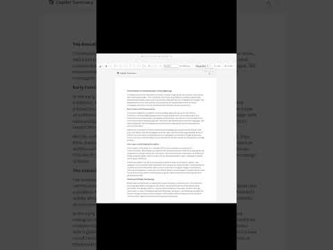 Get an automatic summary of your Word document using Copilot!