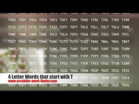 4 letter words that start with T
