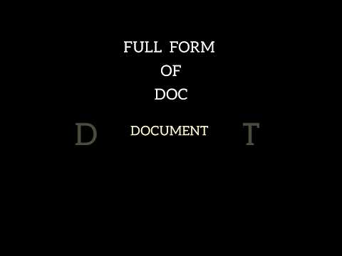 #fullform of DOC #learningwithfun #youtubeshorts #subscribe