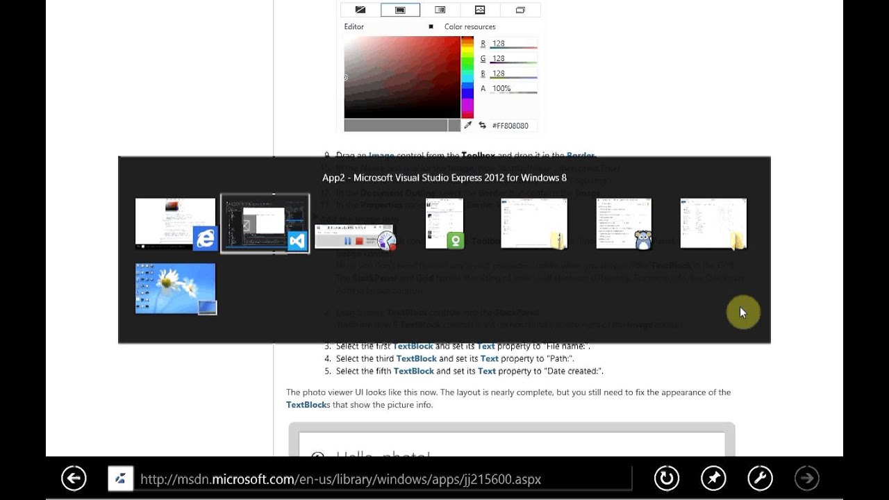 Windows 8 Development - Adding Controls XAML Part 3 - StackPanel Textblocks