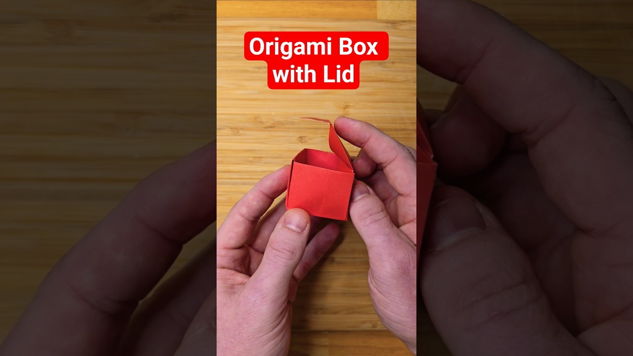 EASY Origami Box with Lid! | Paper Box | Paper Craft Box with Lid