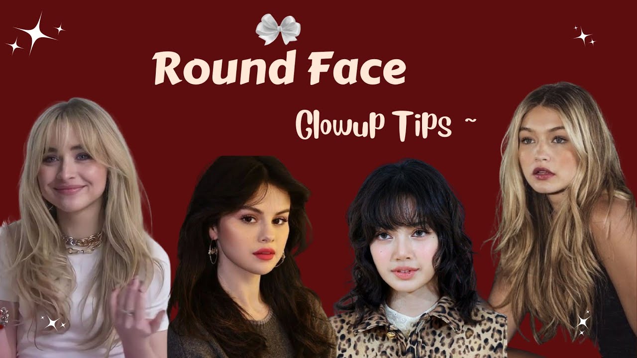 Round face Glow up Tips 🎀 || [Hairstyle + Makeup + Glasses + Natural glow]