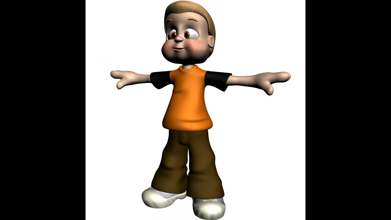 Cartoon Boy Rigged 3D model from CGTrader.com
