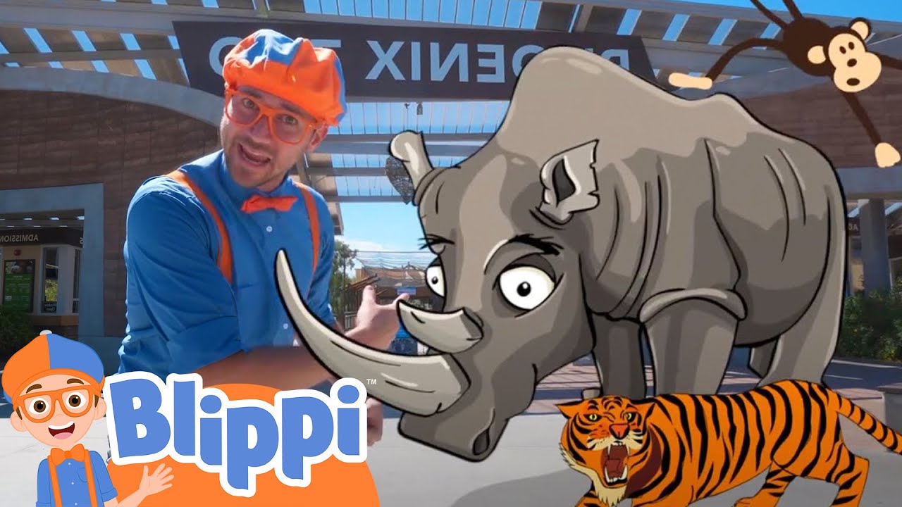 Blippi Visits The Zoo | Learning Zoo Animals For Kids | Educational Videos For Toddlers