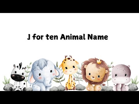 Joyful Animal Names Starting with J ABC Learning Fun for Kids