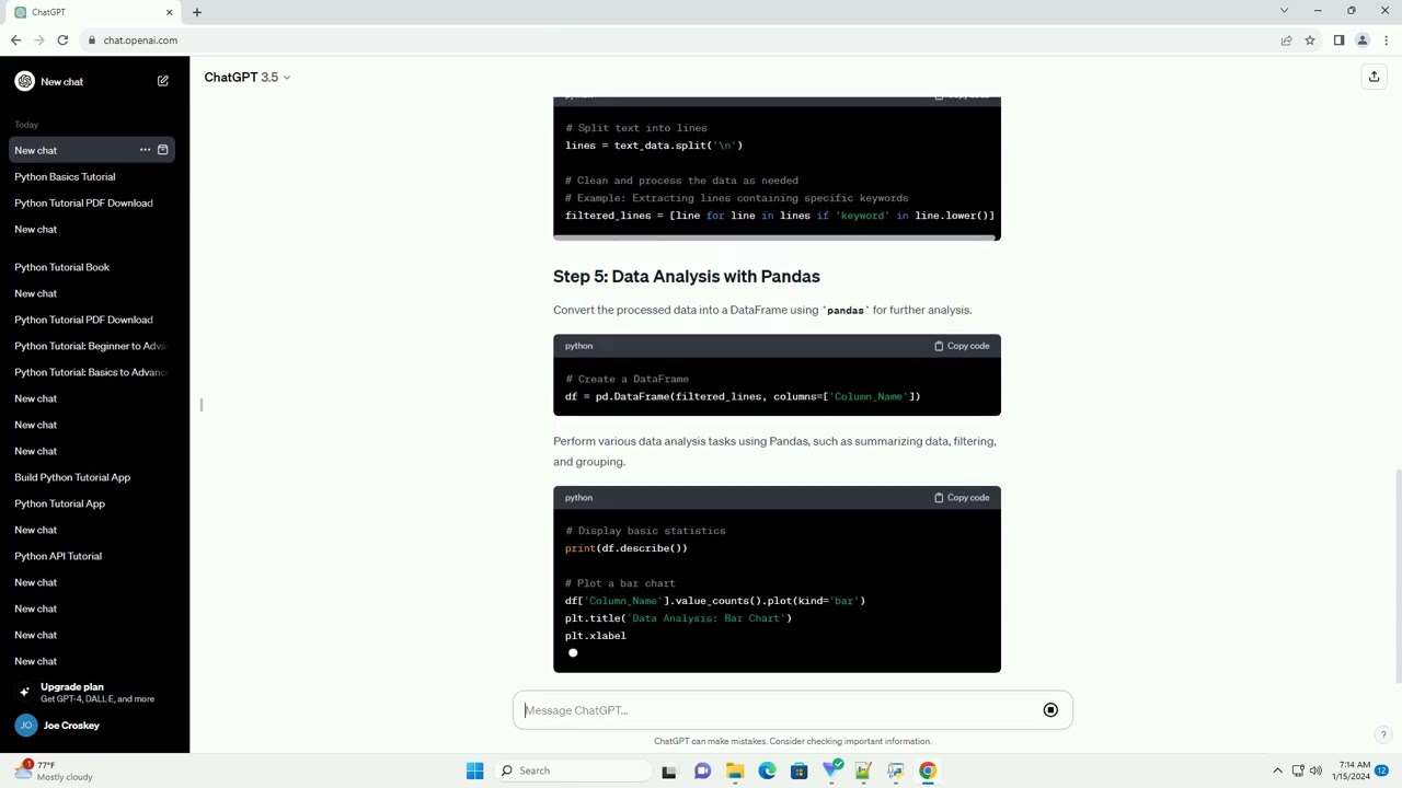 python tutorial for data analysis pdf