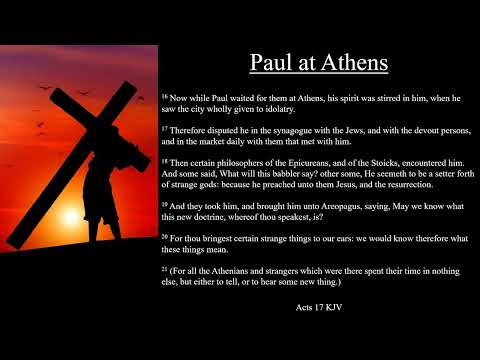 Acts 17:16-21 KJV | Paul at Athens