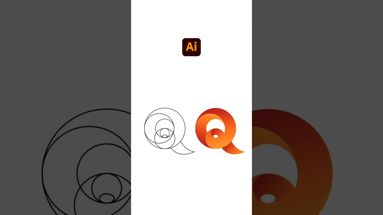 Adobe illustrator tutorial #logo #illustrator #shorts
